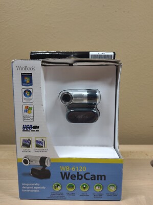 WINBOOK WB-6120 WebCam, New Sealed. Integrated Clip Designed For ...