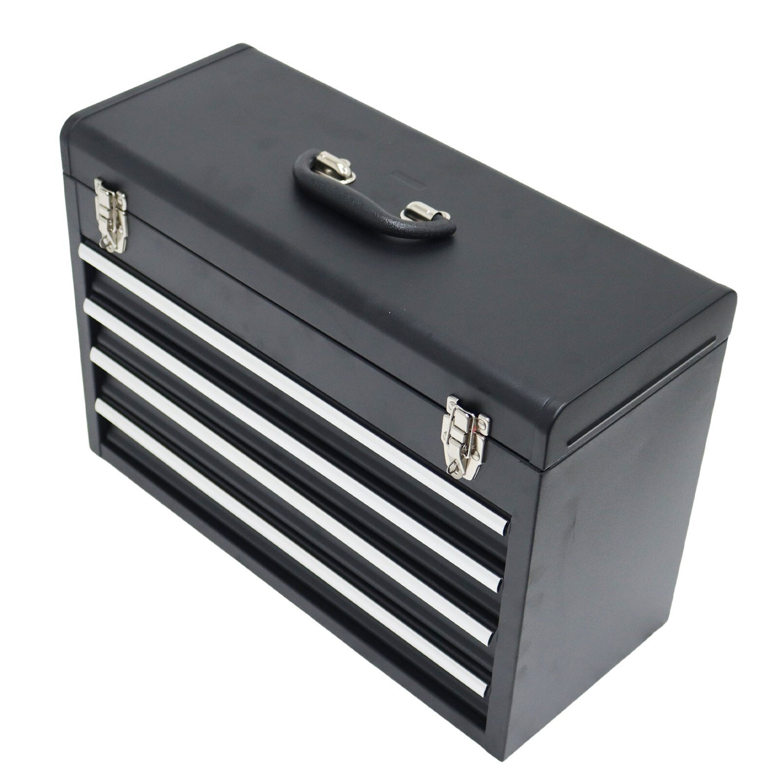 4 Drawers Portable Tool Box Hardware Storage Box Cabinet with Locking ...