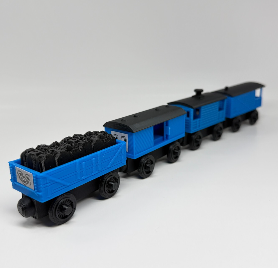 Wooden Railway Breakvan Caboose Cargo Train Custom Made for Thomas ...