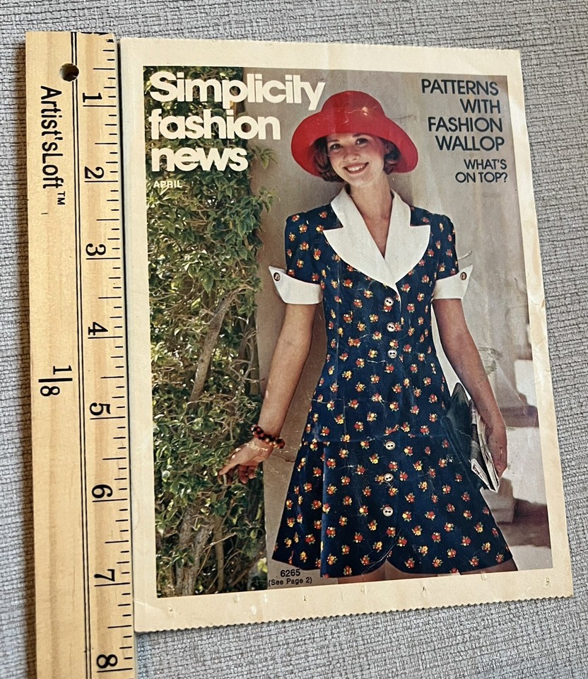 1974 Simplicity Fashion News April Vintage Sewing Pattern Catalog ...