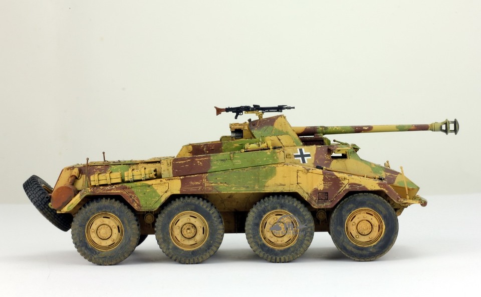 ProBuilt Model 1/35 German Sd.Kfz.234/4 “Pakwagen” Armored Car w/Full ...