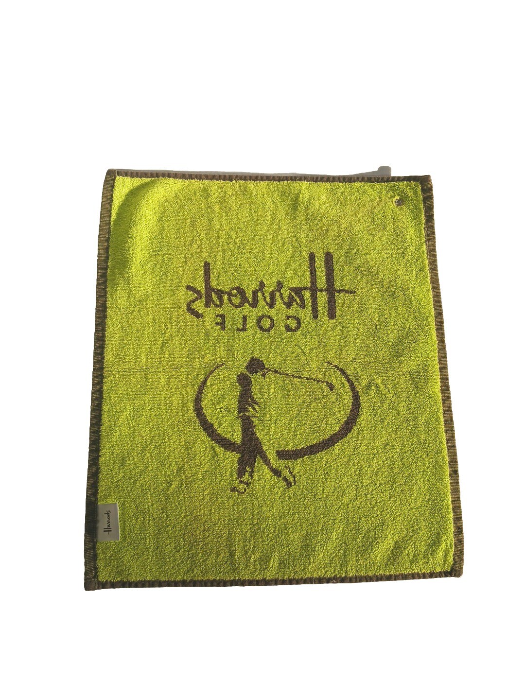 HARRODS Olive Green Knightsbridge Golf Towel | eBay