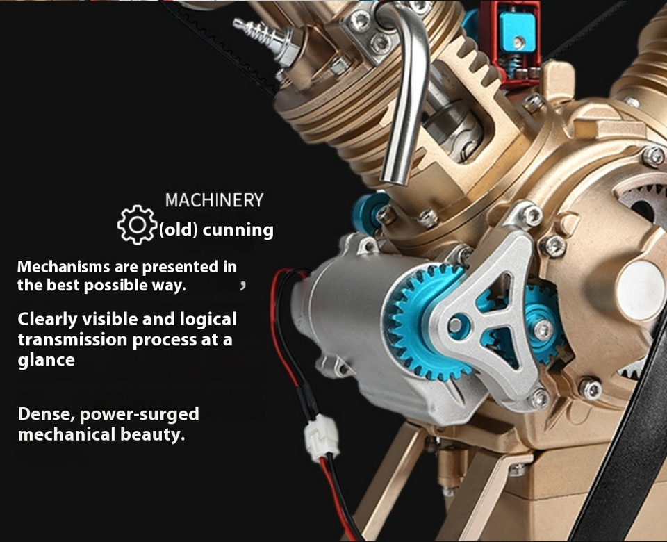 Twin-cylinder V2 Engine Model Engine Model V2 Twin-cylinder Assembled ...