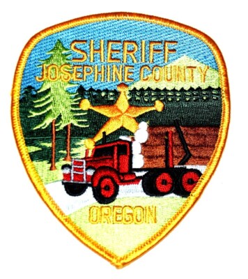 JOSEPHINE COUNTY OREGON OR Sheriff Police Patch EVERGREEN TREE LOGGER ...