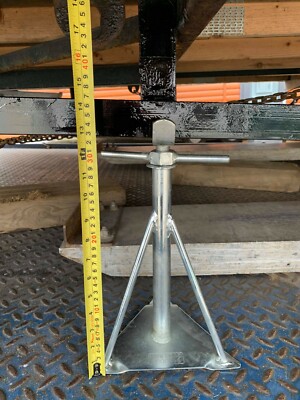 4x STATIC CARAVAN MEDIUM AXLE STAND MOBILE HOME SITING CHASSIS 12" 16.5 ...