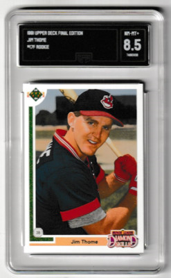 1991 Upper Deck Final Edition Jim Thome Rookie Baseball Card #17F GMA 8 ...