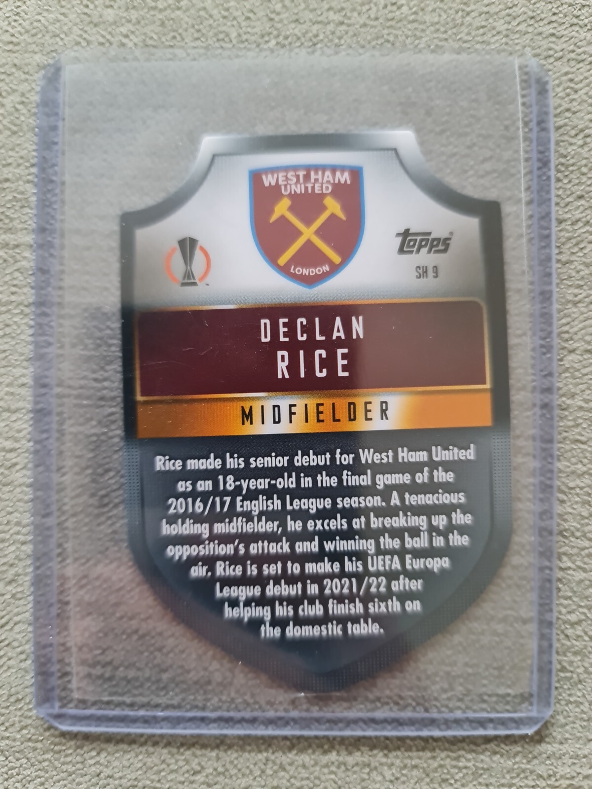 Topps Match Attax 2021/22 Chrome Pro Elite Shield Declan Rice SH9 | eBay UK