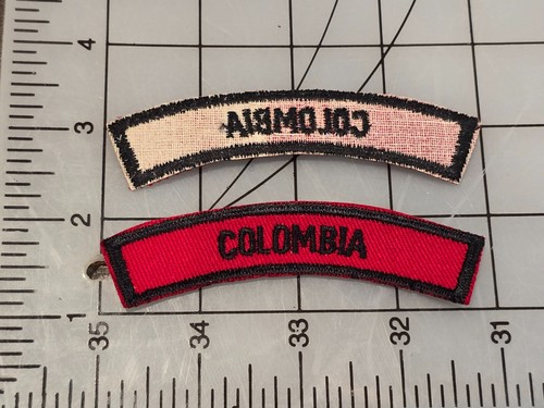 Original Patch Colombia Tab Cut Edge 2981 | eBay