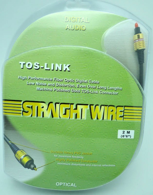 Straightwire Tos-Link 2 meter Digital Toslink cable | eBay