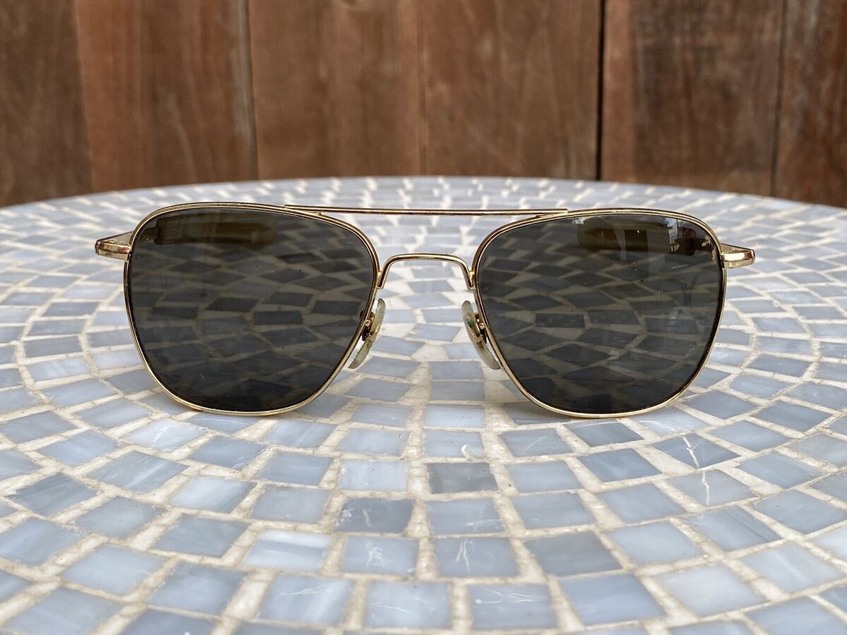 American Optical AO Original Pilot 52 20 140mm Gold/Gray | eBay American Optical AO Original Pilot 52 20 140mm Gold/Gray | eBay