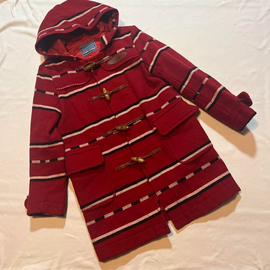 Hysteric Glamour DUFFLE COAT TOGGLE BUTTON WOOL Red F… - Gem