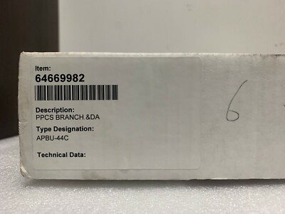ABB APBU-44C CONTROL MODULE PPCS BRANCHING UNIT 2X KIT 24 VDC SUPPLY ...