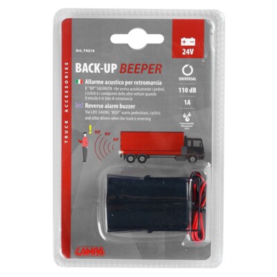 KIT ALLARME RETROMARCIA UNIVERSALE AUTO/CAMION/CAMPER 12/24V - 1,0A ...