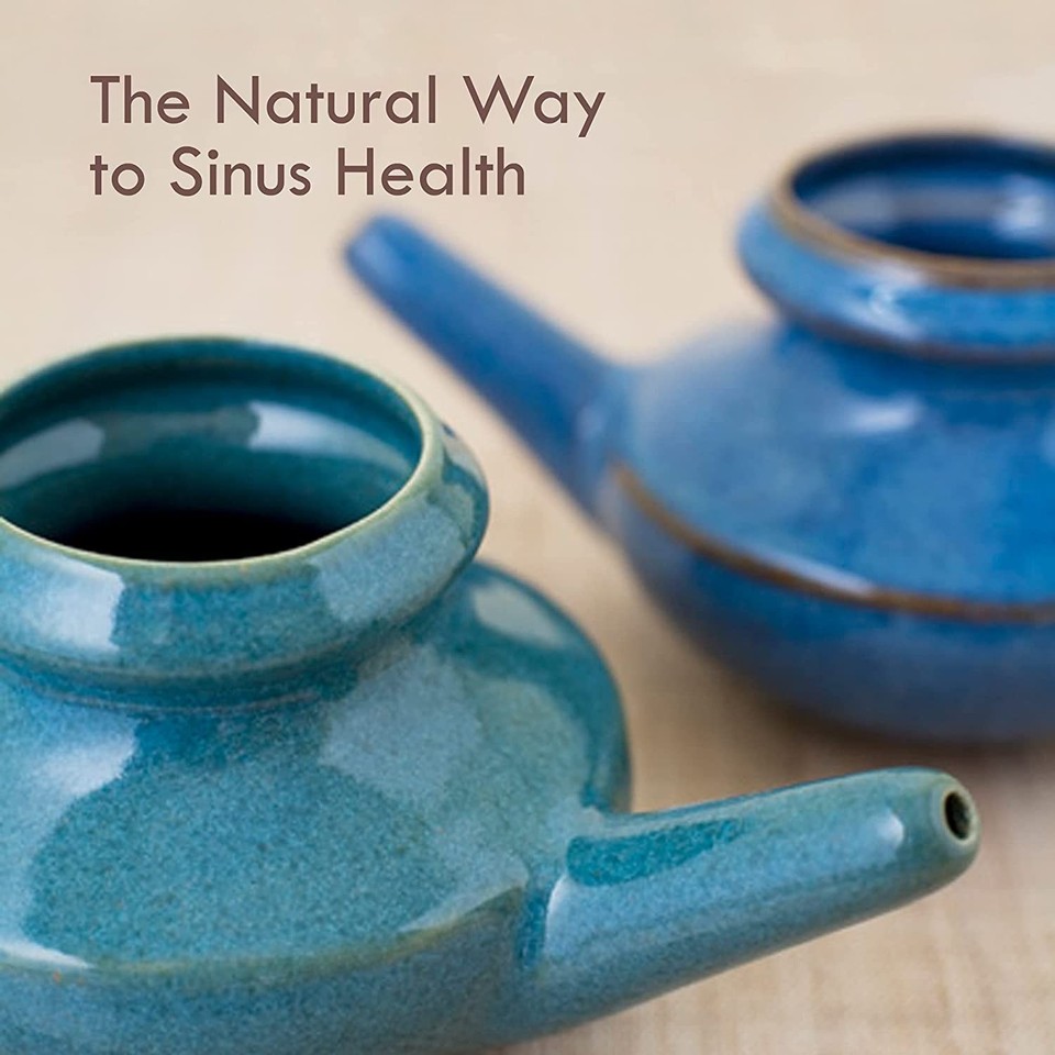 Handcrafted Ceramic Neti Pot - Sinus Tool for Home - Nose & Nasal ...