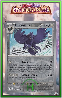 Corvaillus Reverse - EV2:Évolutions à Paldea - 148/193 - Carte Pokémon ...