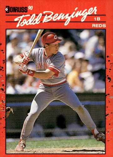 1990 Donruss #257 Todd Benzinger - Cincinnati Reds | eBay