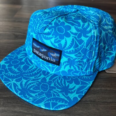 NWT Patagonia Boardshort Label Funfarer cap, Anacapa blue, floral ...