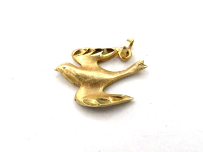 14-KARAT GOLD BIRD IN FLIGHT CHARM BRACELET CHARM 1.4 GRAMS EXCELLENT ...