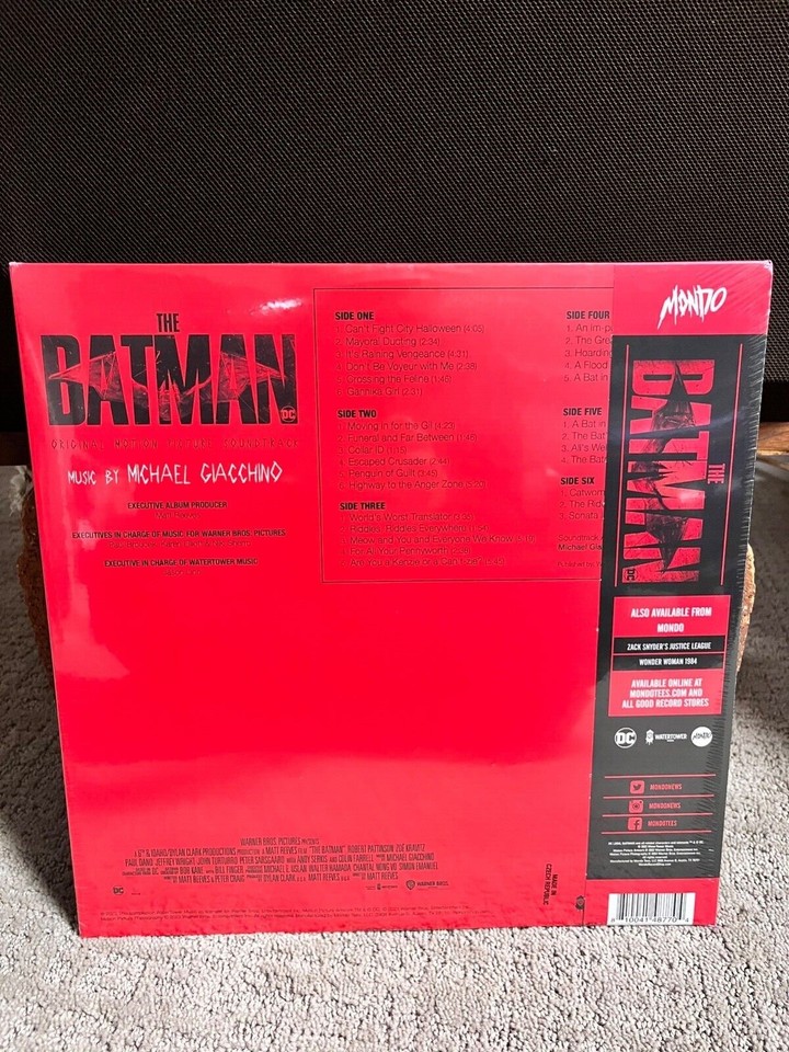 The Batman Soundtrack Mondo Web Store Exclusive Michael Giacchino New ...