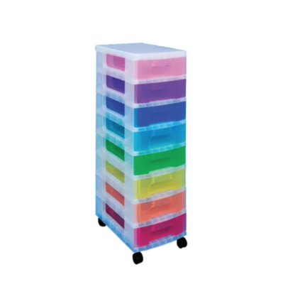 Really Useful Storage Tower 8 x 7 Litre Multicoloured Rainbow Drawers ...