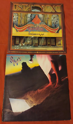 STYX - Paradise Theatre (ETCHED 1981) + Cornerstone (1979) Vinyl ...
