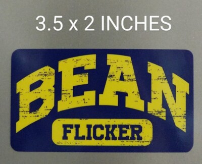 3.5" Bean Flicker Decal Vinyl Sticker University Style College Core ...