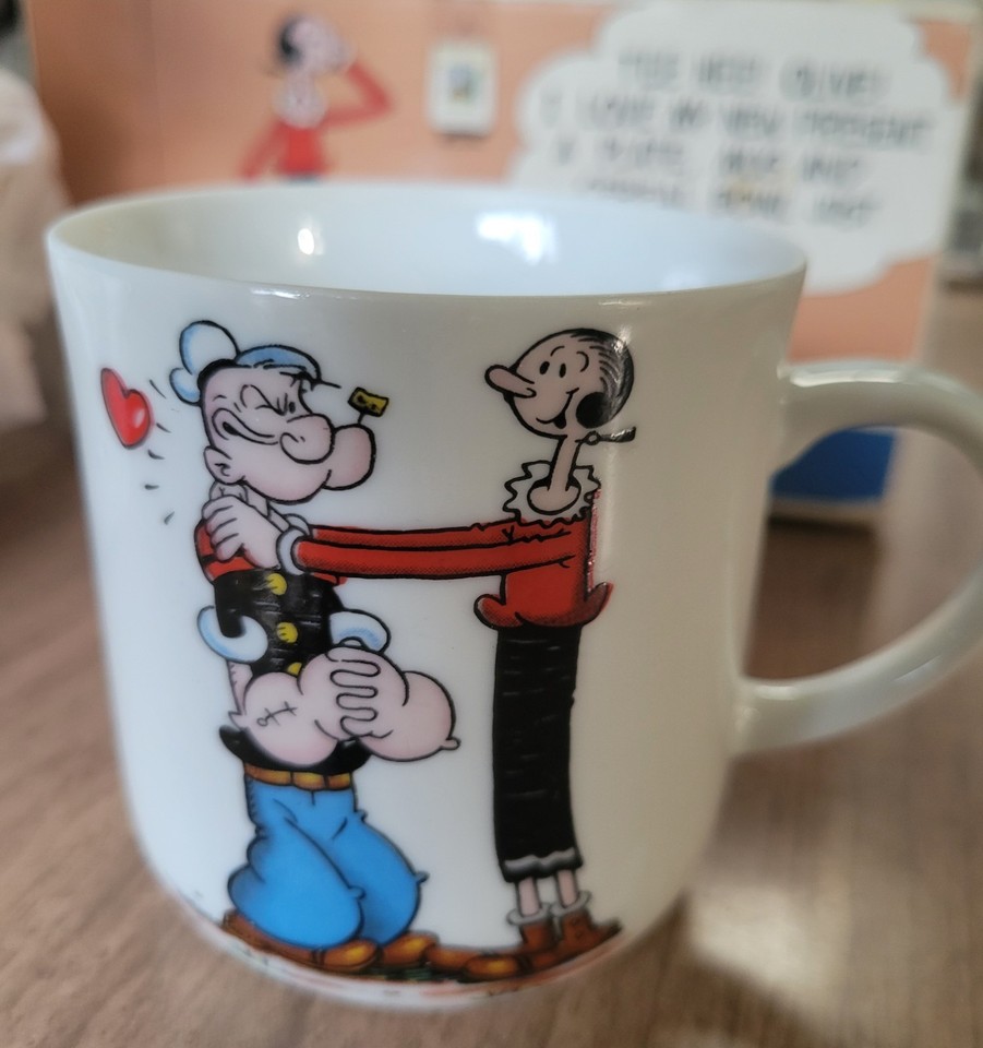 Popeye The Sailor Man Plate, Cup, and Bowl Set, 1980. Vintage, 1 owner ...
