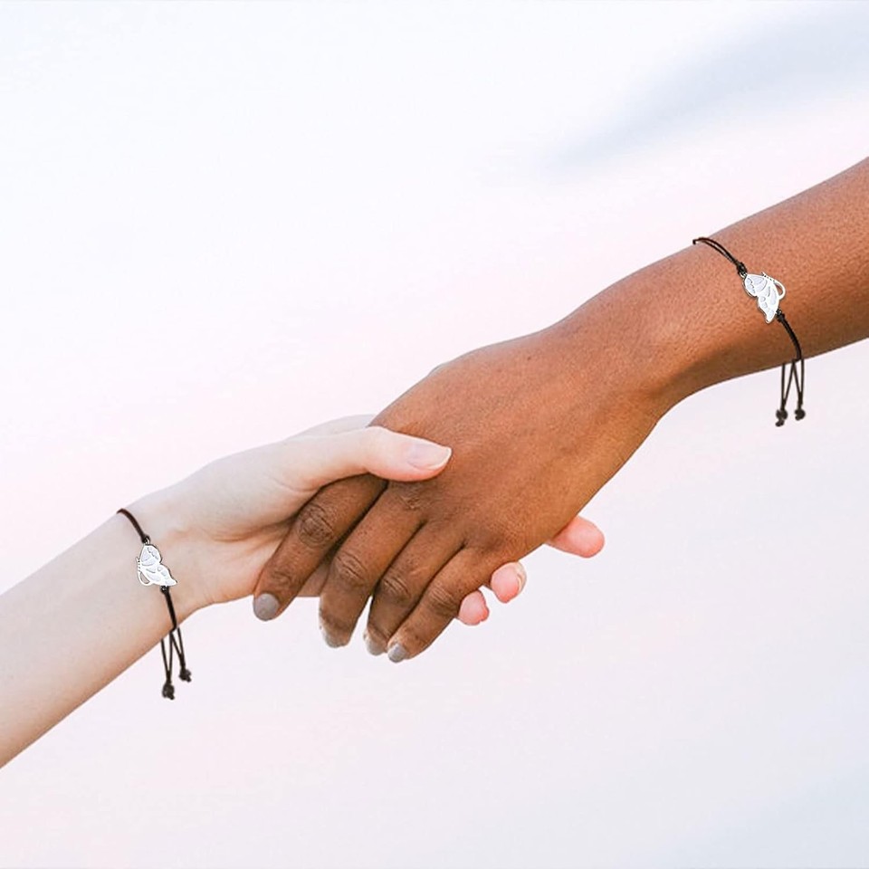 Bsoepnr Friendship Bracelet, 2PCS Butterfly Best Friends Bracelets ...