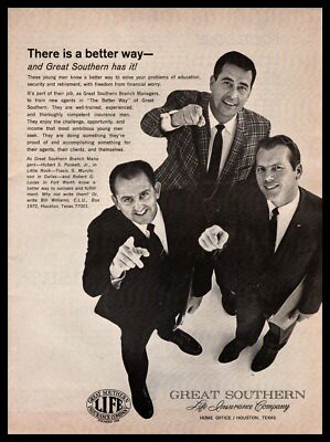 1968 Great Southern Life Insurance Branch Manager Houston Texas Vintage ...
