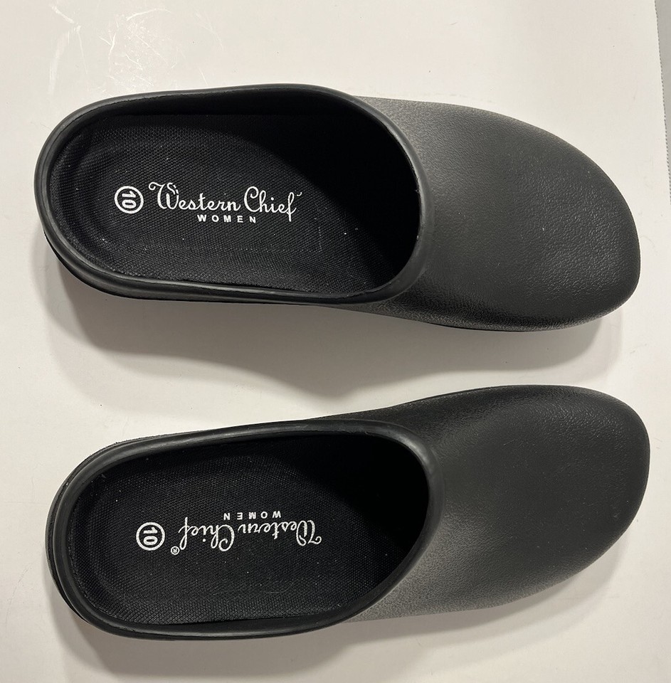 Western Chief Easies Women’s Black Slip On Shoes Clogs Size 10 Great ...