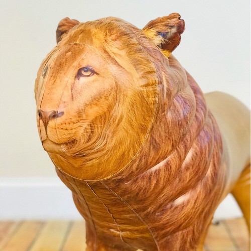 Inflatable Male Lion with Mane Stuffed Animal, Standing for Party and ...