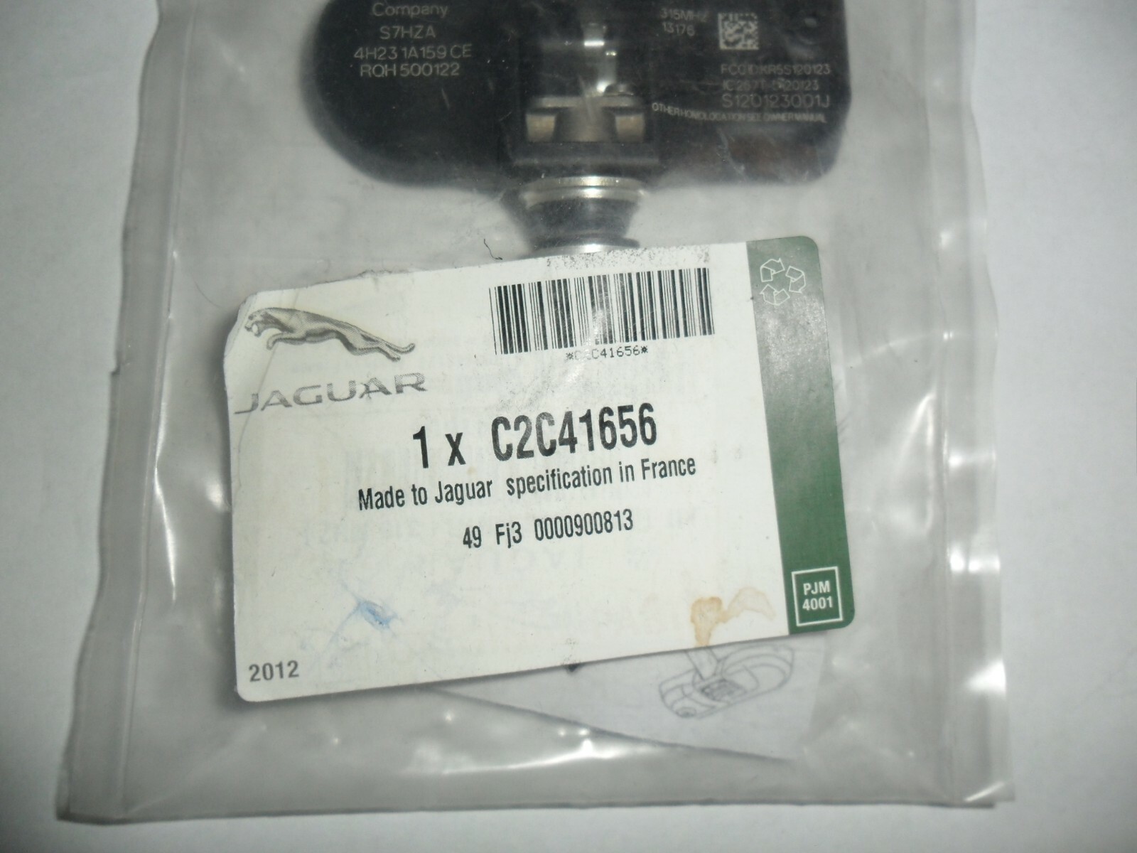 XJ8 XJR XFR XKR Rover LR3 TIRE PRESSURE SENSOR JAGUAR C2C41656 NEW IN ...