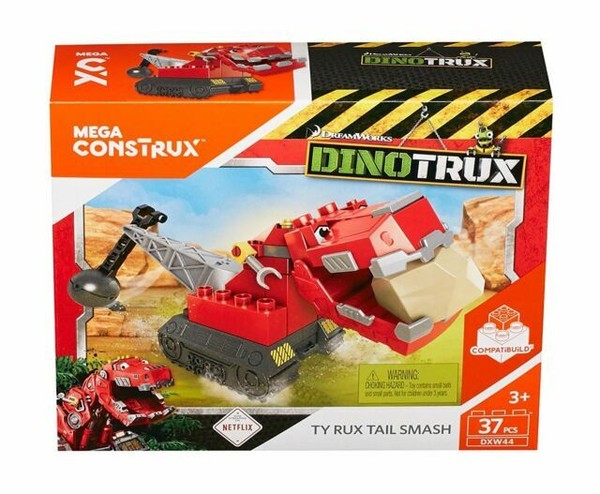 Mattel MEGA Construx Dinotrux DXW44 TY Rux Vehicle Present Dinosaur T ...
