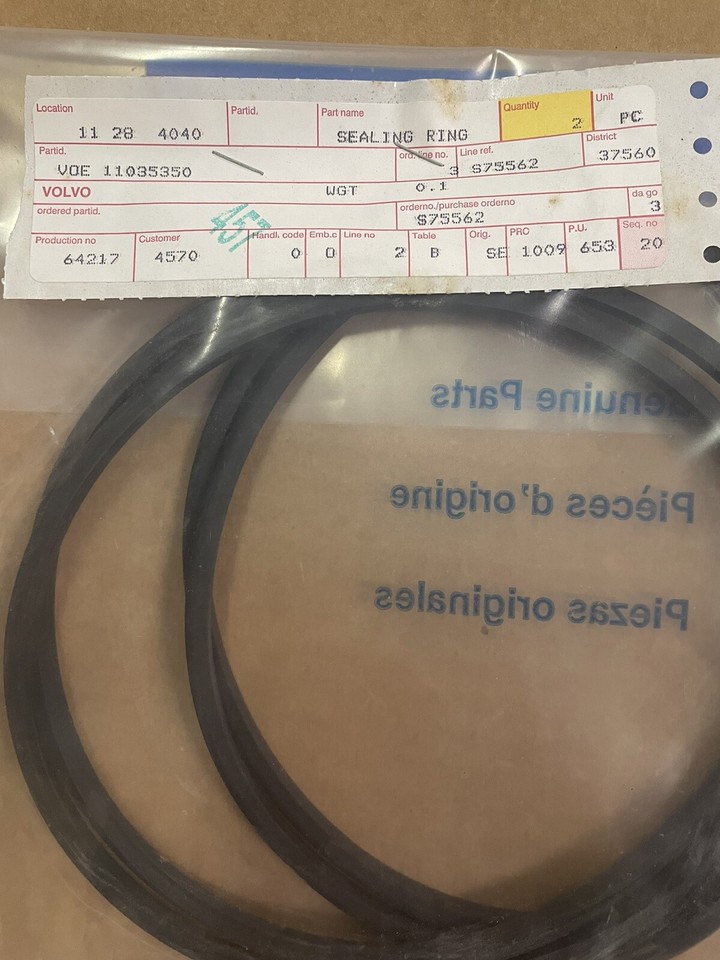 Volvo Loader Brake Disc Kit L150 L180 11035574 O-Rings & 2-Disc OEM ...