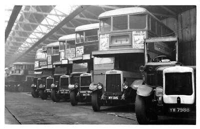 Vintage Photograph Double Decker Bus - Route ? Depot London Transport ...