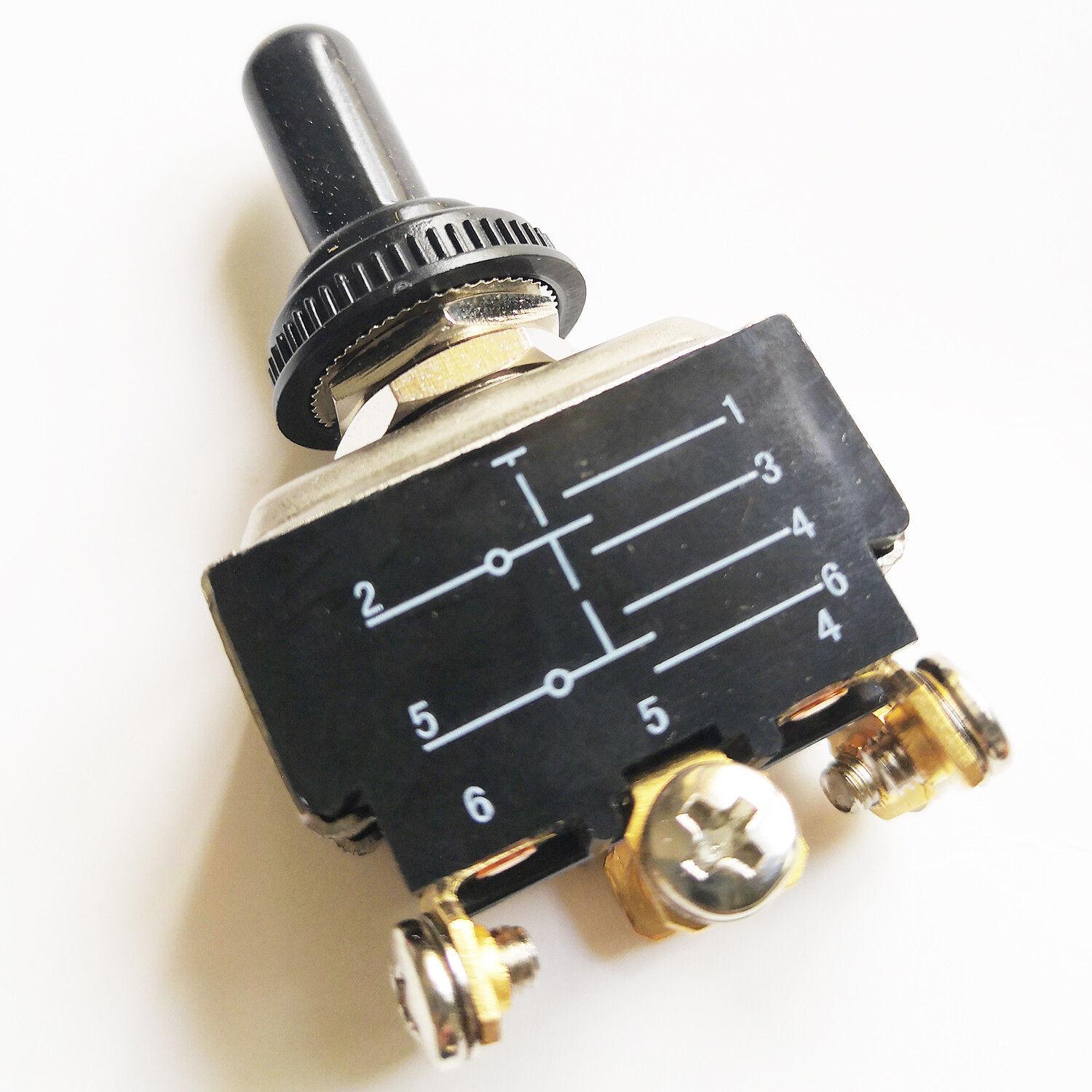 KEDU HY29D 6 Pin 125V 20A 2HP M3.5 On-On Dual Pole Dual Throw DPDT ...