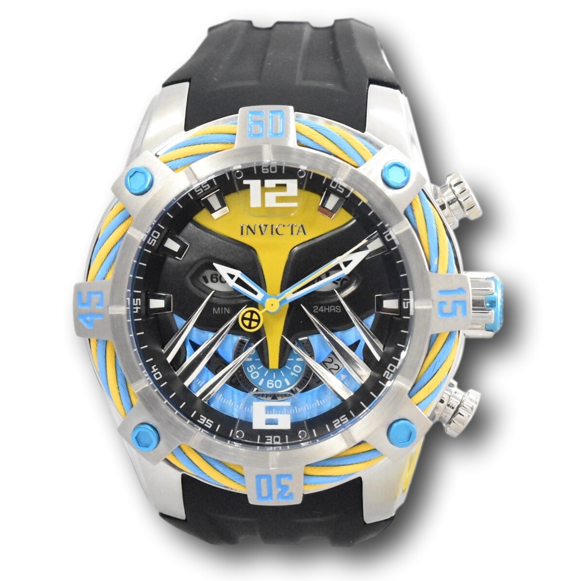 **Broken*** Invicta Marvel X-Men Wolverine Men's 52mm Limited Chrono ...
