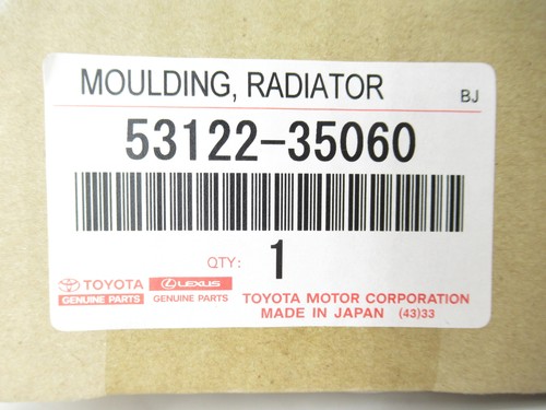 Genuine OEM Toyota 53122-35060 Upper Radiator Grille Molding 2014-2019 ...