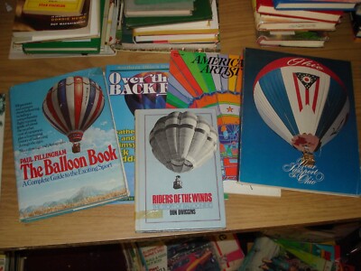 Ballooning lot of 5 books/magazines Hot Air Balloons/story/art/sport ...