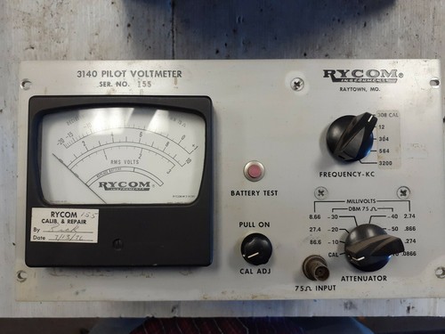 VINTAGE Rycom Instruments 3140 pilot Voltmeter - ESTATE ITEM | eBay