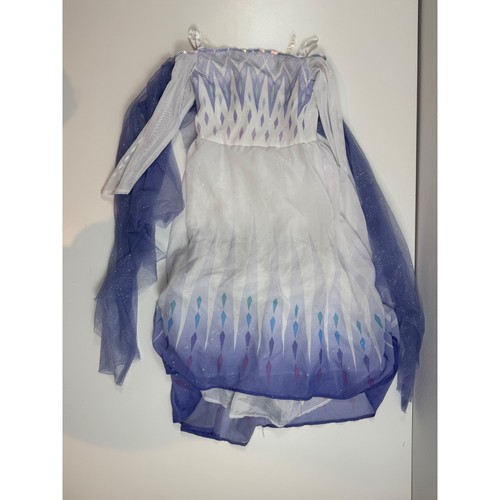 Disney Frozen 2 Elsa Costume Dress with Sheer Sleeves Kids Size 7-8 | eBay