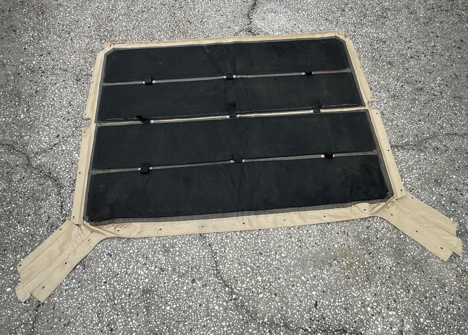 Used Surplus HMMWV 4 Man TAN Soft Top Roof Humvee M998 12340676-11 ...
