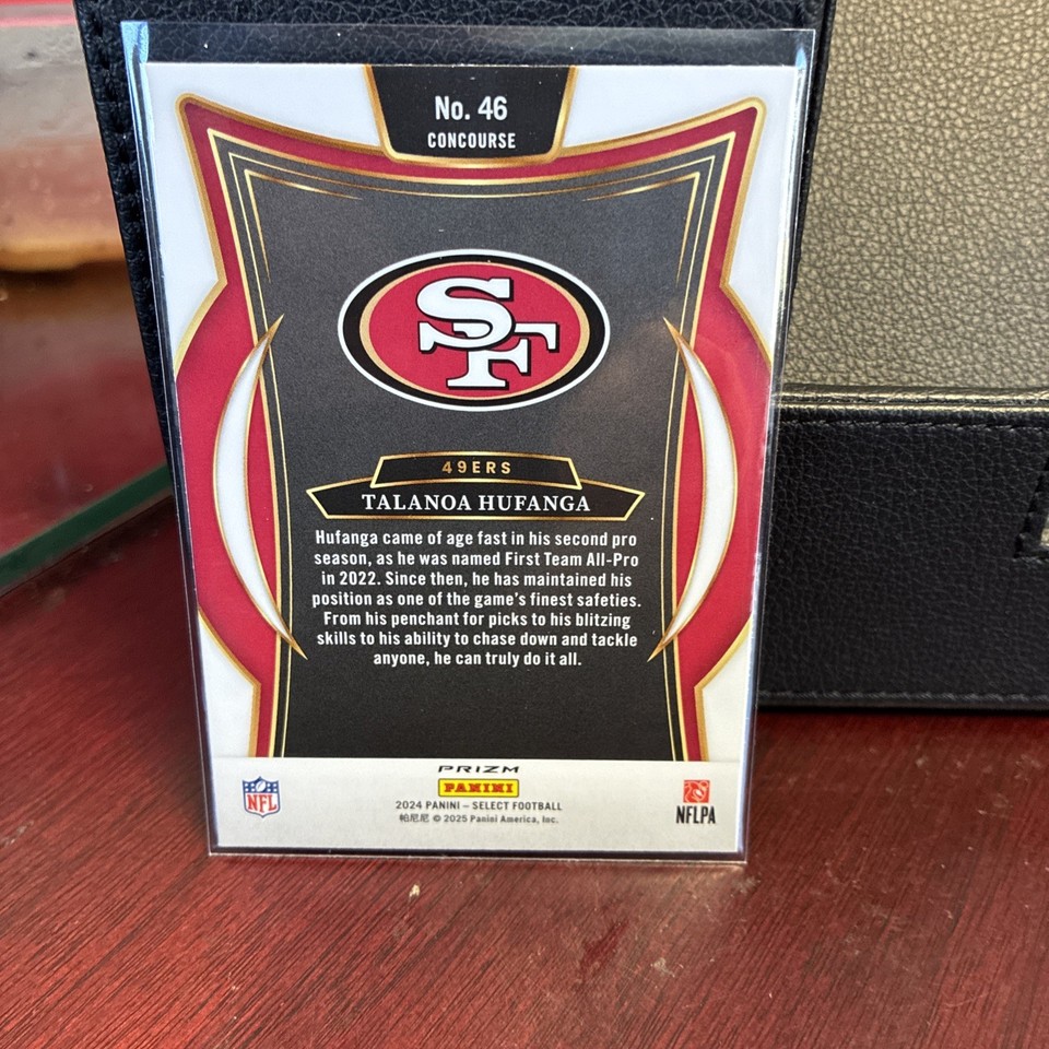 2024 Panini Select Talanoa Hufanga Red & Yellow Shock -49ers-Concourse ...