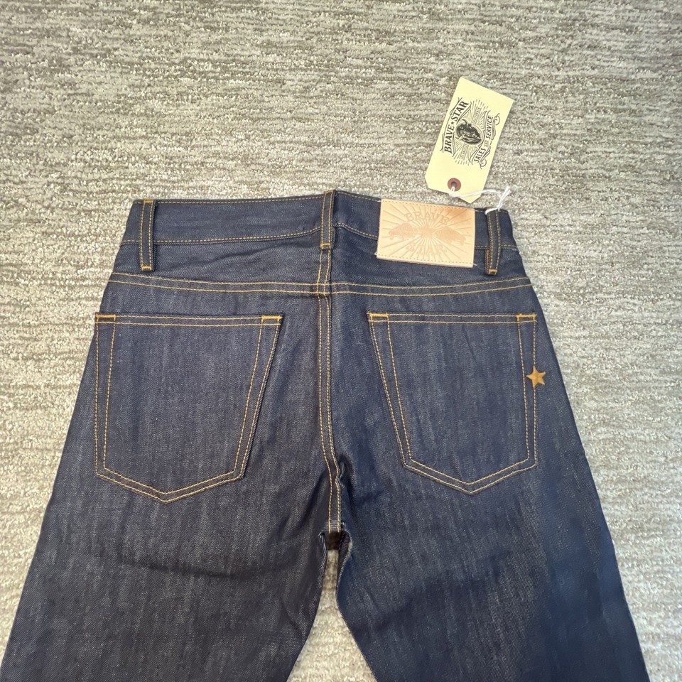 Brave Star Selvage Denim Men's 28X35 12oz Reg Taper Cone Mills Made in ...