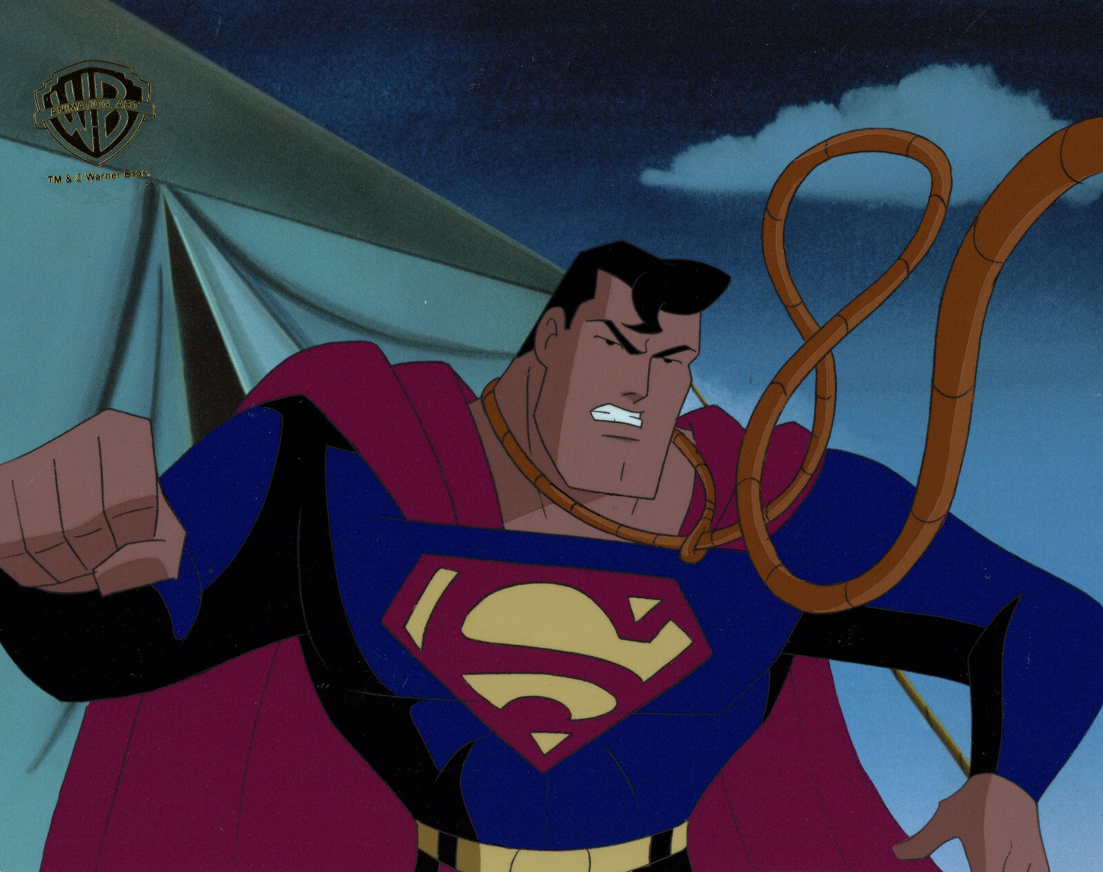 Superman Animated Series- Original Production Cel/Drawing- Superman ...