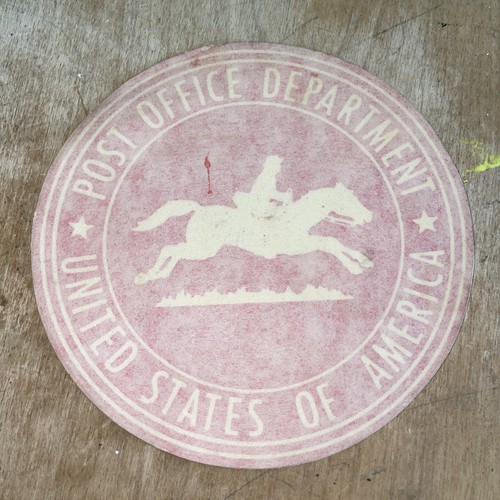 Vintage Collectible Large Size U.S. Post Office Sticker 6-1/8” | eBay