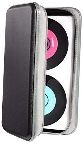 CD Case,Capacity CD Holder Hard Plastic CD Storage Wallet Protective 96 ...