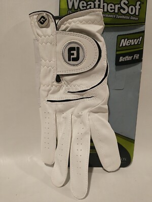FJ WeatherSof Men's Golf Gloves- 1 Right, Medium/Large White Footjoy | eBay