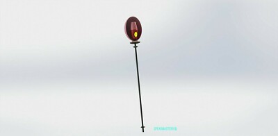 Alastor ( radio demon) scepter cane Hazbin Hotel staff mic | eBay