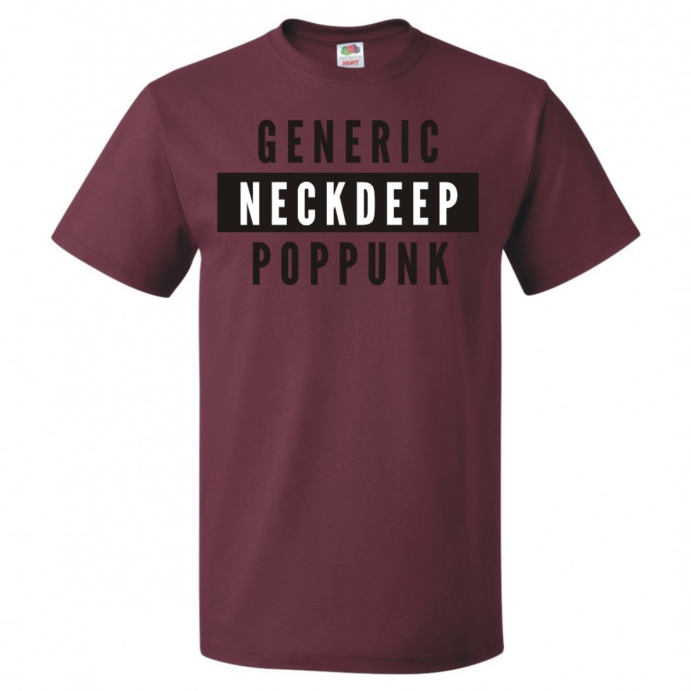 NECK DEEP "GENERIC POP PUNK" T SHIRT | eBay UK